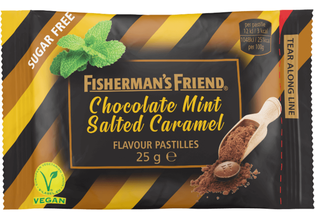 Fisherman’s Friend Chocolate Mint Salted Caramel | fishermansfriend.com